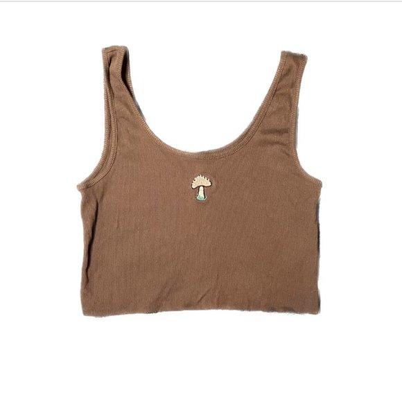 Garage | Tops | Indie Mushroom Crop Top | Poshmark